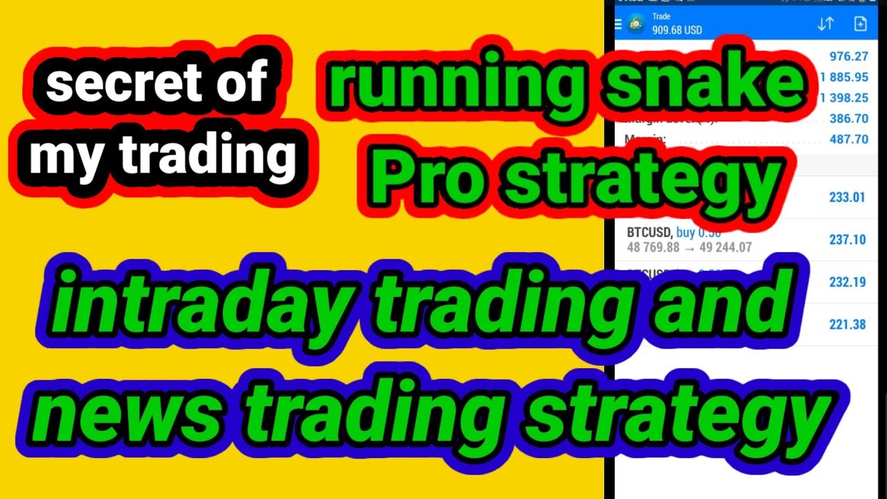 running snake Pro intraday trading method secret of my trading, - YouTube