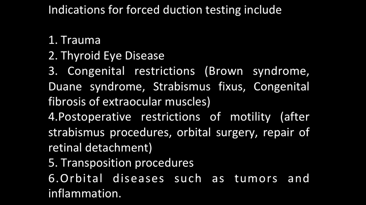 Forced Duction Test - YouTube