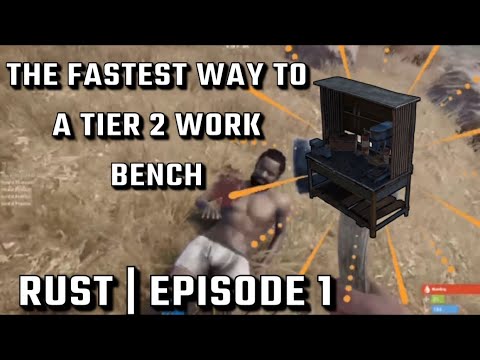 RUST | DAY1 | THE FASTEST WAY TO GET TIER 2 WORK BENCH #rust #rustwipe ...