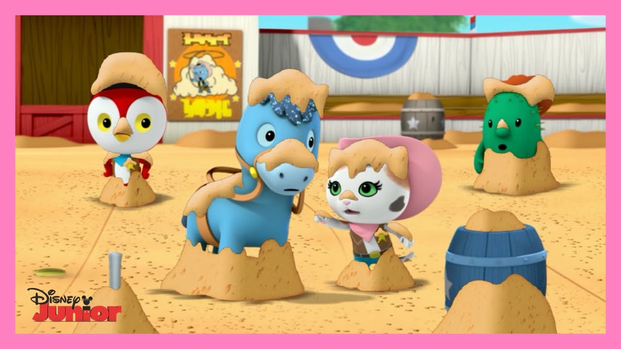 La Sheriff Callie en el Oeste | Arena Polvorienta: Callie, Sparky, Peck ...