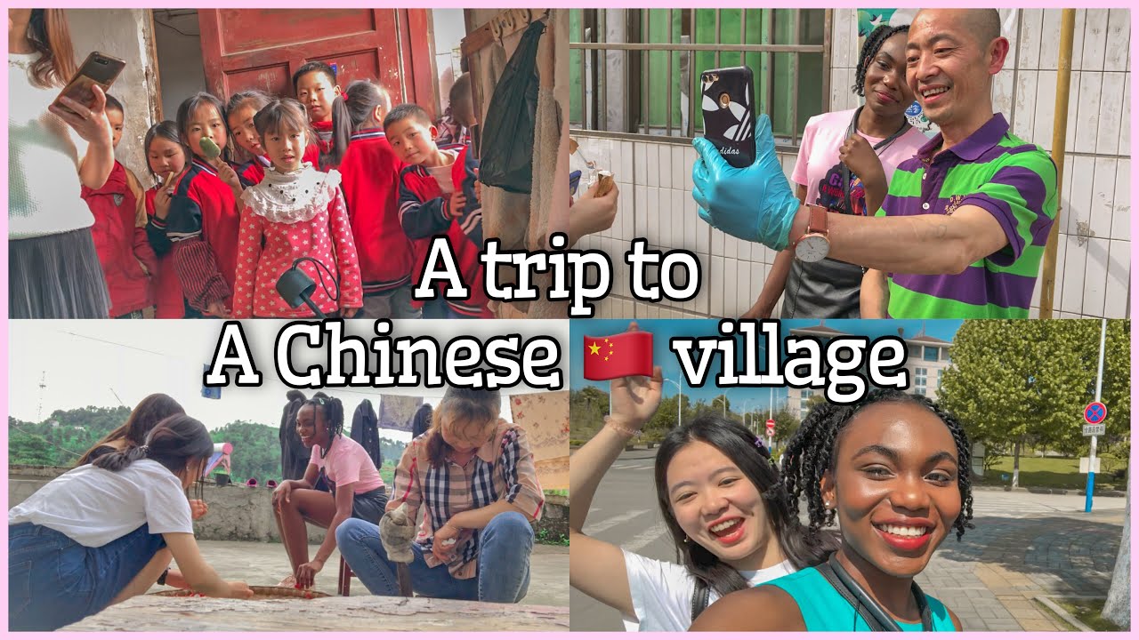 Chinese kids see a black person for the first time||village life in ...