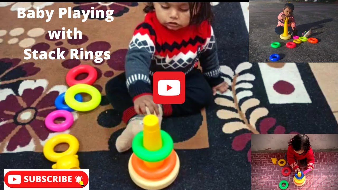 Baby Playing With Rings | Baby Perfection in Stacking Ring Toys ...