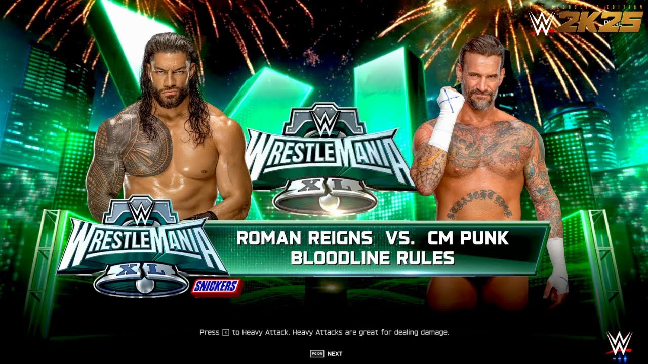 Roman Reigns Vs Cm Punk BloodLine Rules Match.. - YouTube
