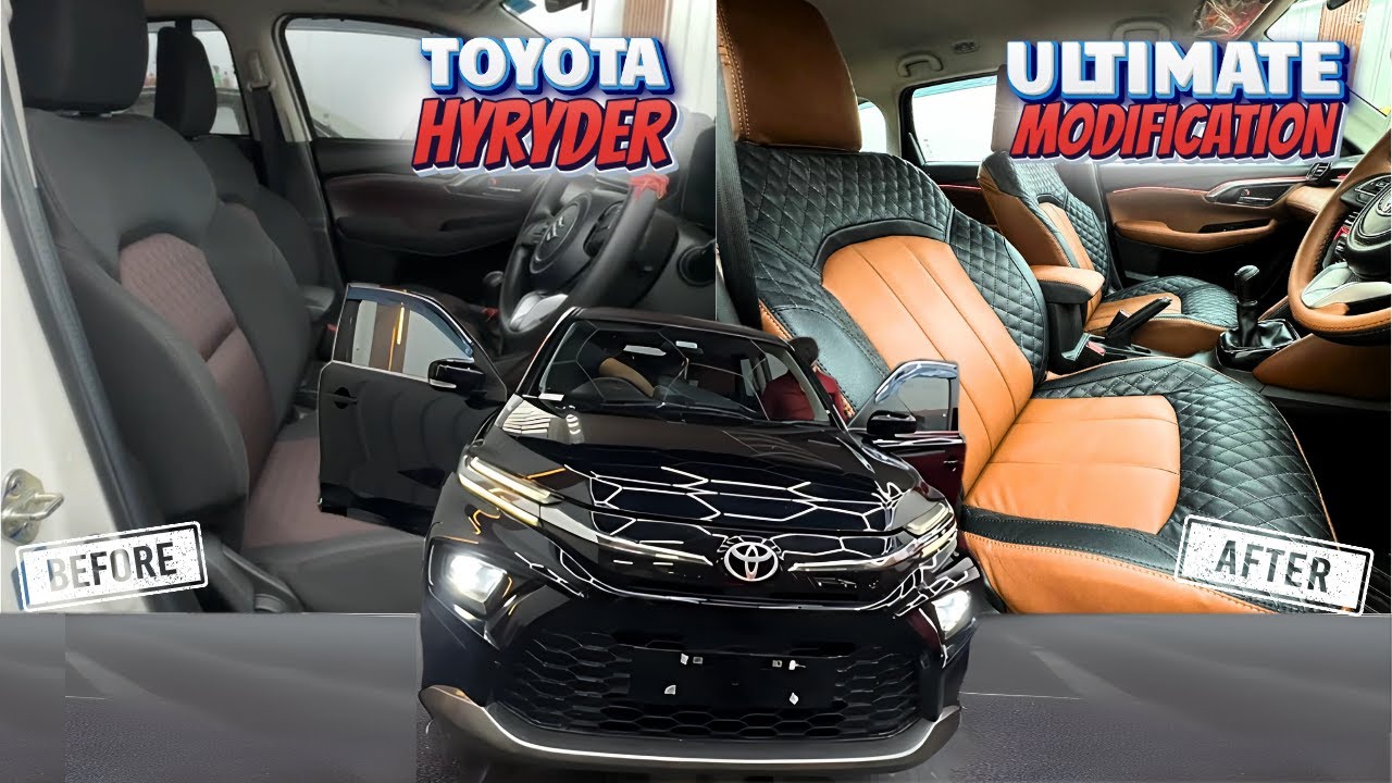 Black Toyota Hyryder Ultimate Modification || Pegasus Premium - YouTube