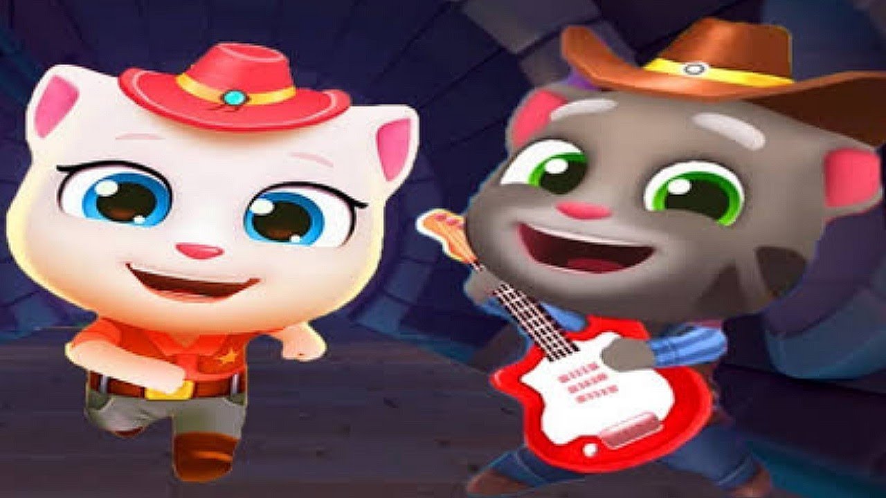 Talking Tom Gold Run Wild West event Cowboy Tom & Cowboy Angela ...