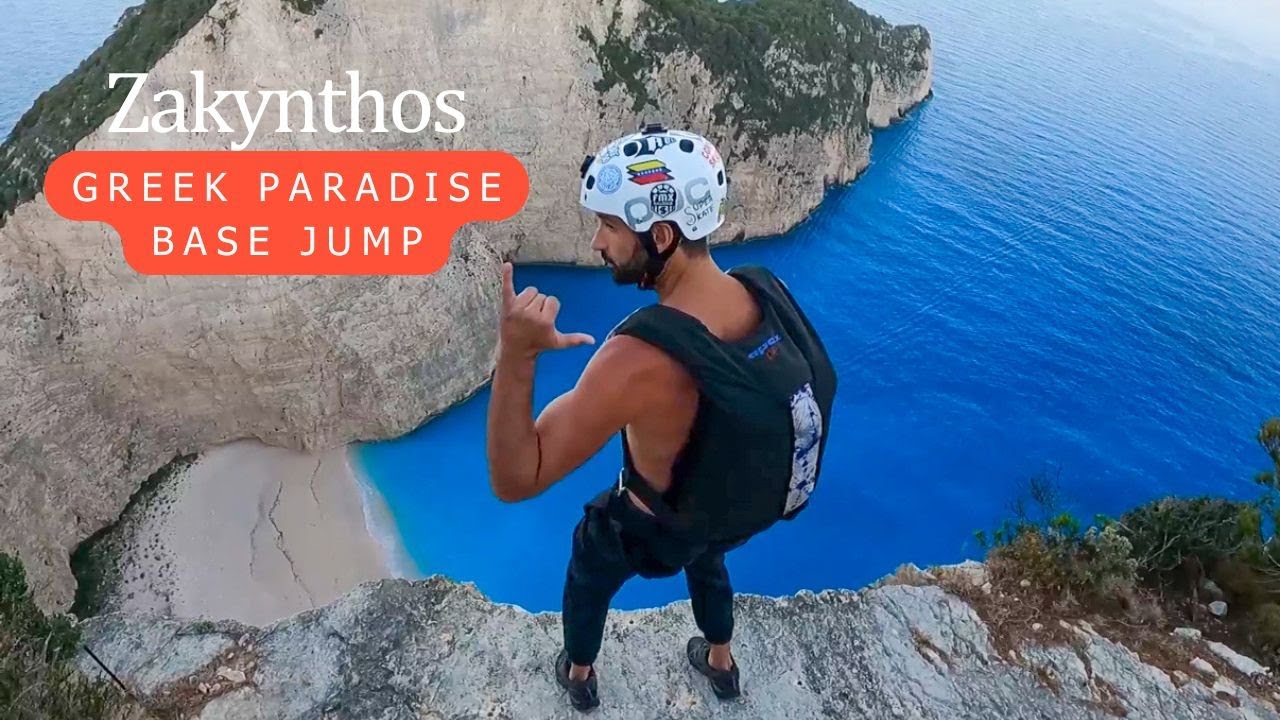 ZAKYNTHOS GREECE ! base jumping into paradise! - YouTube