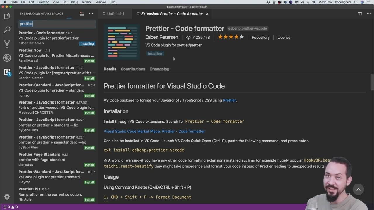 04 Front End Design Instalando e Configurando o Editor de Código Com Aviso - YouTube