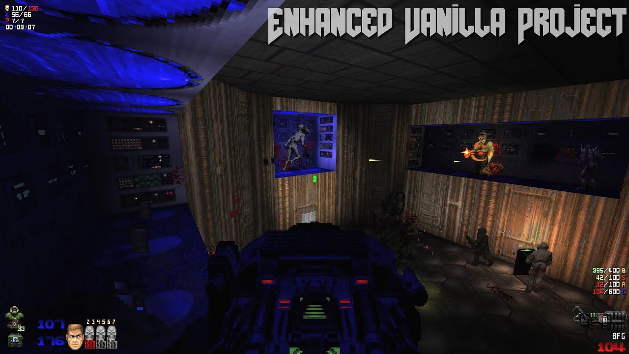 Doom Enhanced Vanilla Project 2.9 [Relighting v4.0149b] - E1M2 Nuclear ...