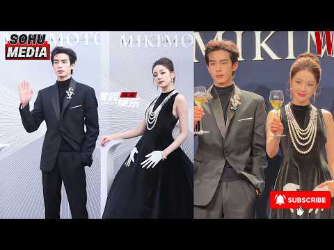 Dilraba and Song Weilong Appeared Together at Mikimoto's Event in Beijing