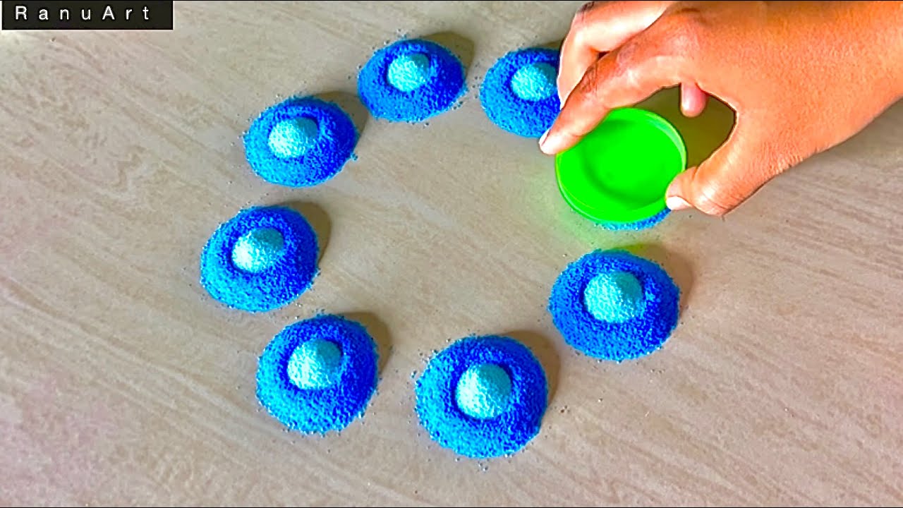 Easy & Simple creative Rangoli/Simple Rangoli Design for Diwali/Latest ...