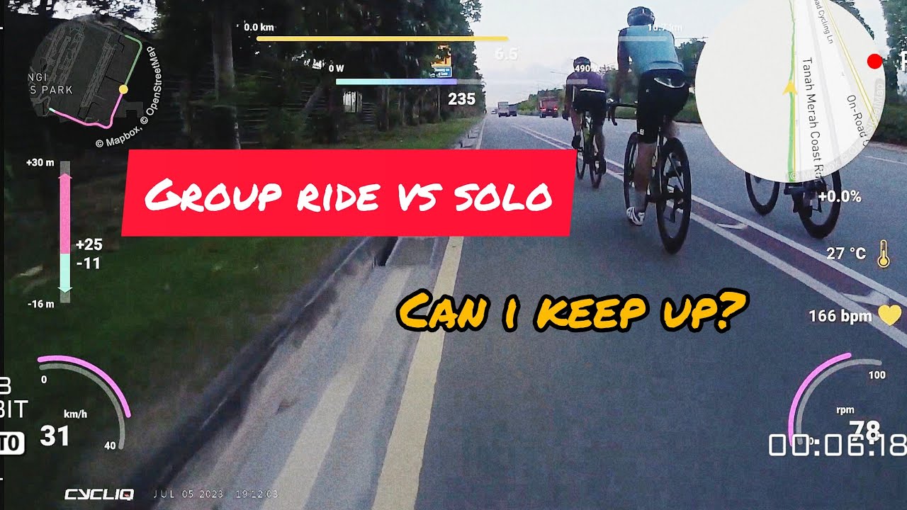 Group ride vs solo ride || Chasing riders for PR - YouTube