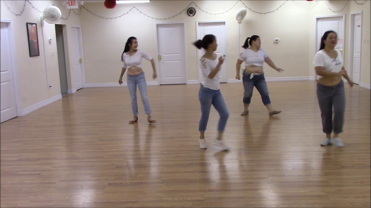 Drop Snap Line Dance - YouTube