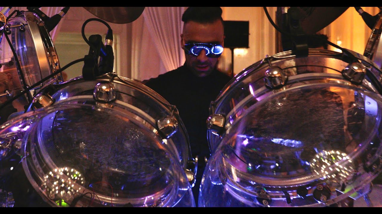 DAHOVINATOR DRUMS ON WHEELS LED DRUM DAHOV Wedding Drummer Corporate ...