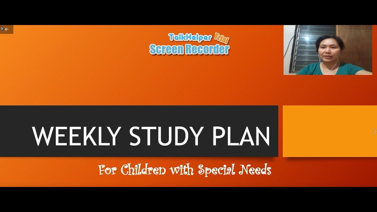 study plan - YouTube