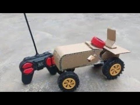 HOW TO MAKE RC CAR AT HOME || DIY RC CAR HOMEMADE CAR ||#cardboard # ...