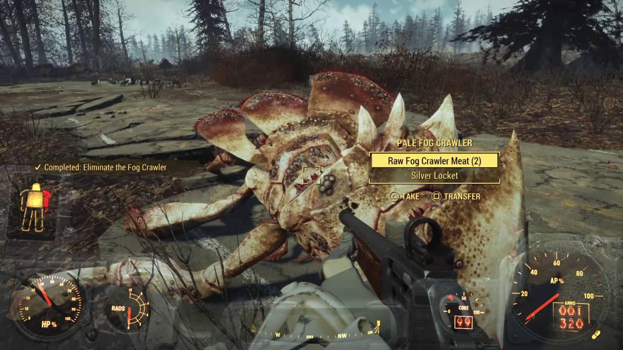 Fallout 4 First Experience With A Pale Fog Crawler - YouTube