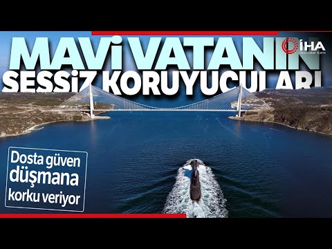 Türk Denizaltısının Boğaz'dan Geçişi Drone İle Görüntülendi
