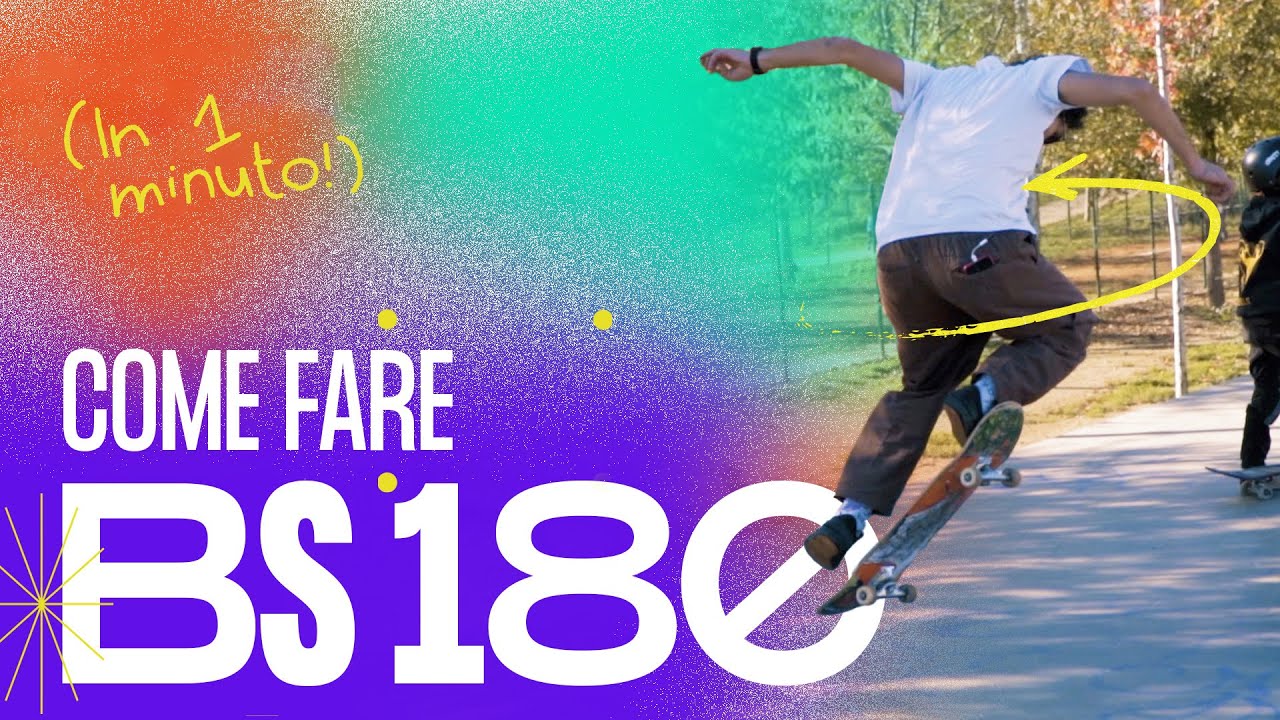 BACKSIDE 180 TUTORIAL ITA 📕 Come fare skate - YouTube