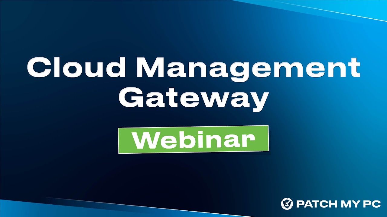 Cloud Management Gateway Webinar March 2023 - YouTube