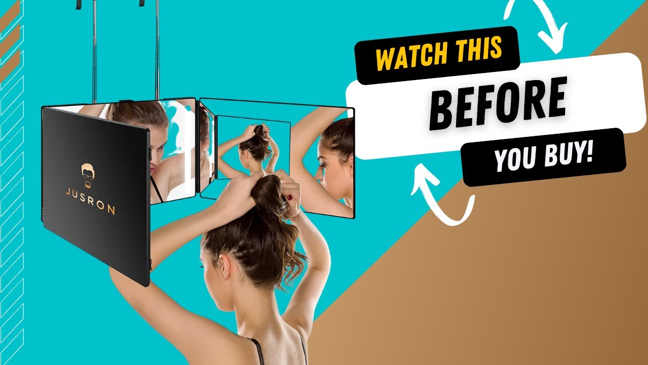 The Perfect Travel Mirror - fold up tri-fold mirror - YouTube