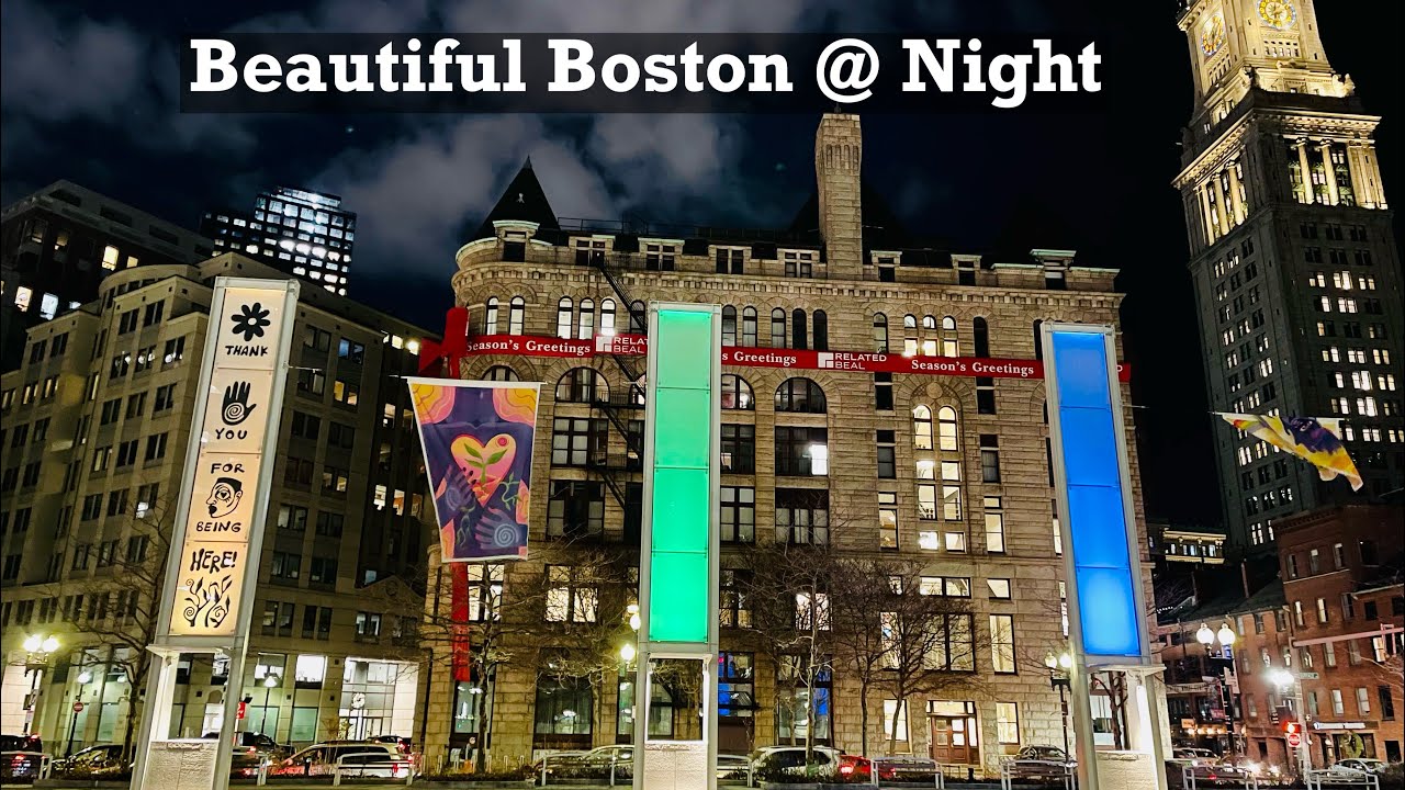 Beautiful Boston @ Night - YouTube