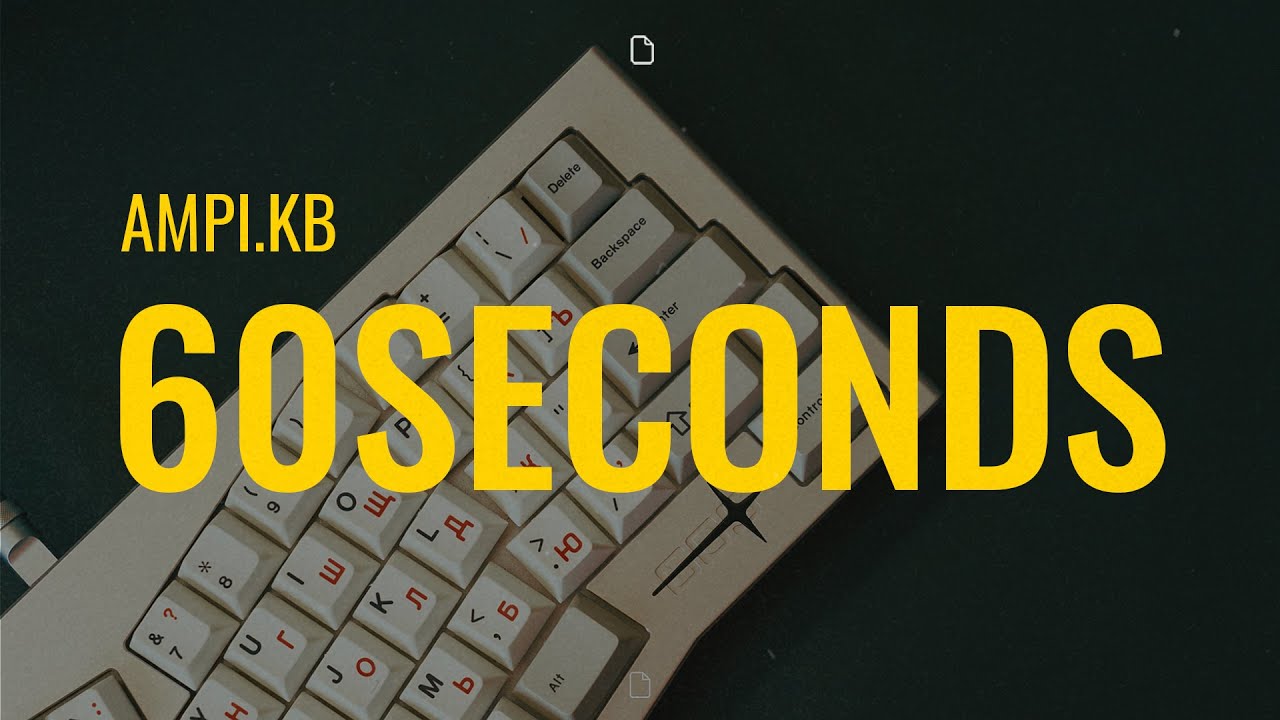 60Seconds // Aluminium Plate // Gateron Lion Switch // CRP Red Cyrillic ...