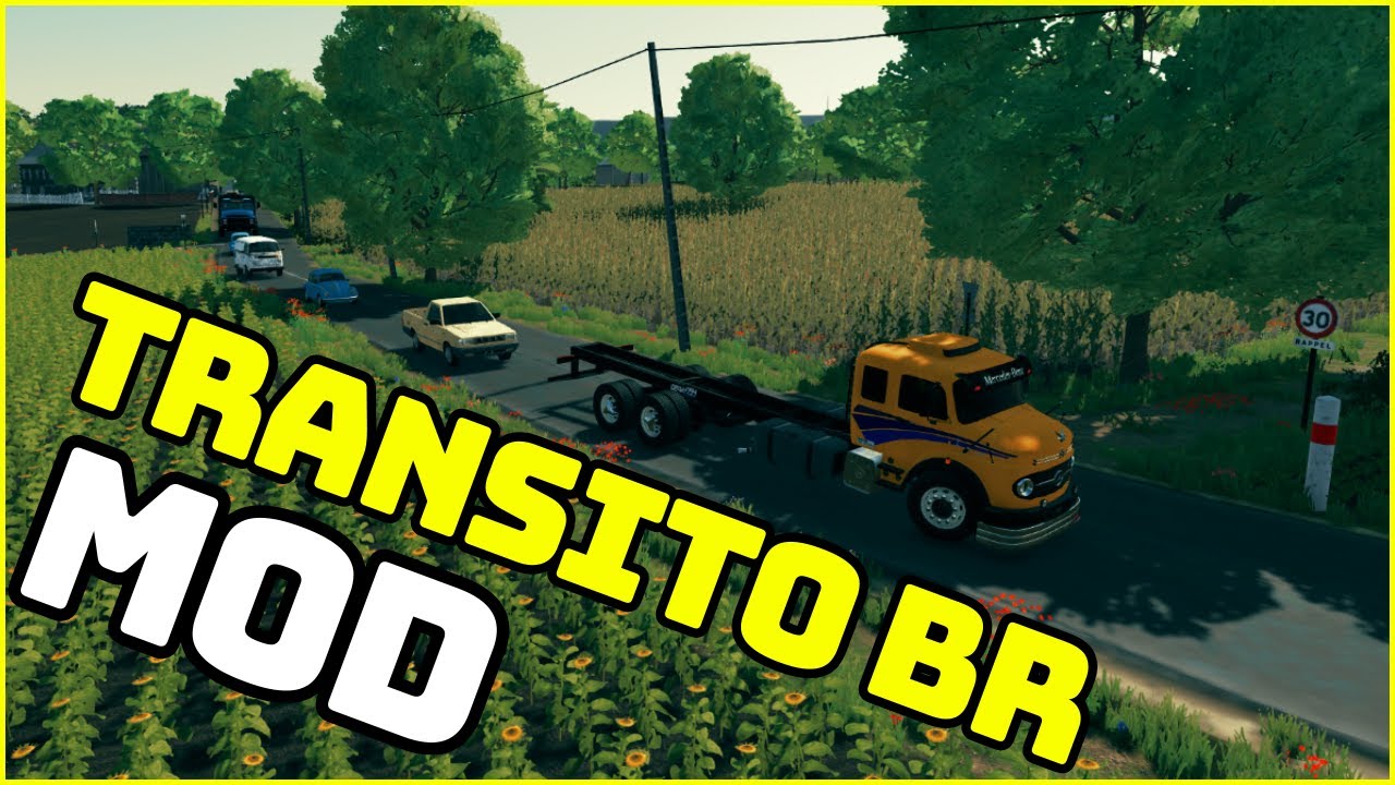 mod #transito br em qualquer mapa fs22 - YouTube