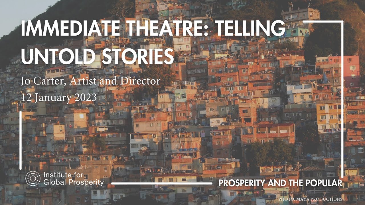 Immediate Theatre: Telling Untold Stories | Jo Carter | IGP Soundbite ...