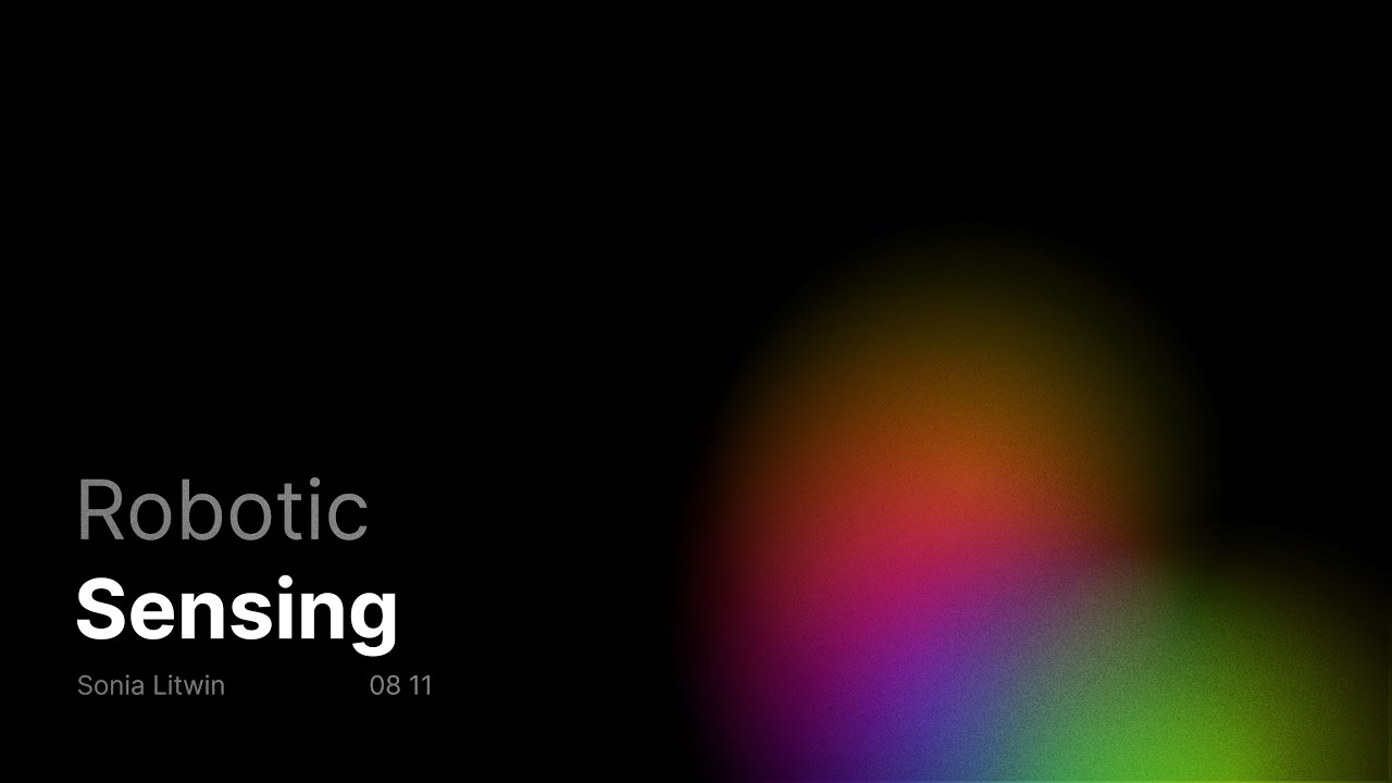 Creative Robotics - Sensing - YouTube