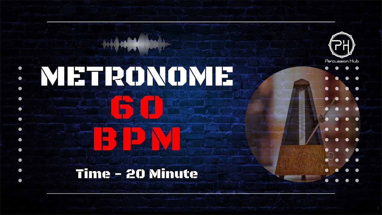 60 BPM Metronome | 20 Minute - YouTube