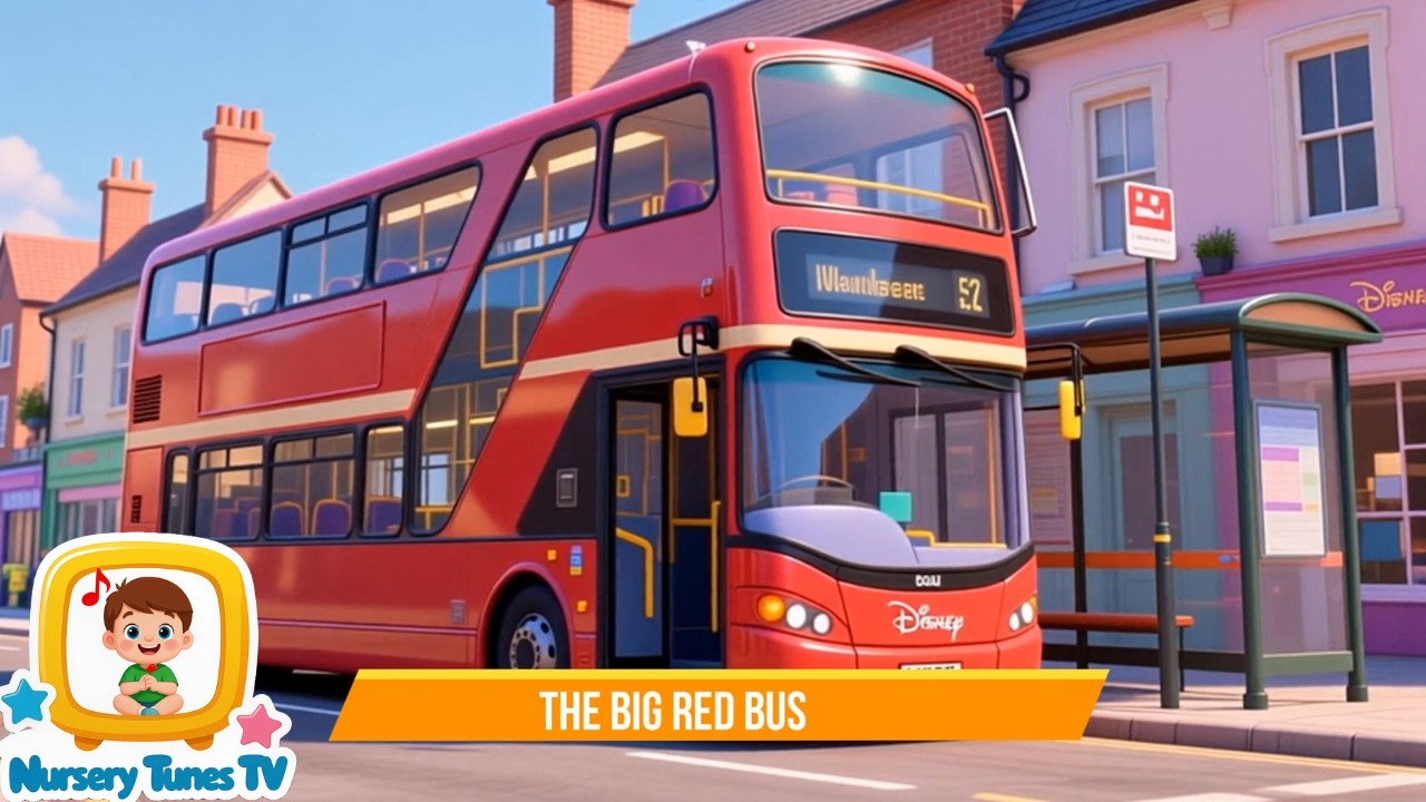 The Big Red Bus Song 🚌 | Fun Bus Song for Kids | Nursery Tunes TV - YouTube
