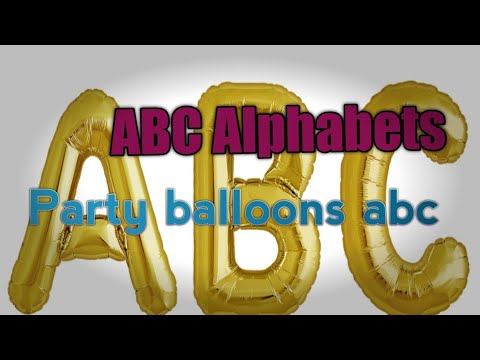 ABCD alphabets #party balloons #DurgaZone #a to z Alphabets - YouTube
