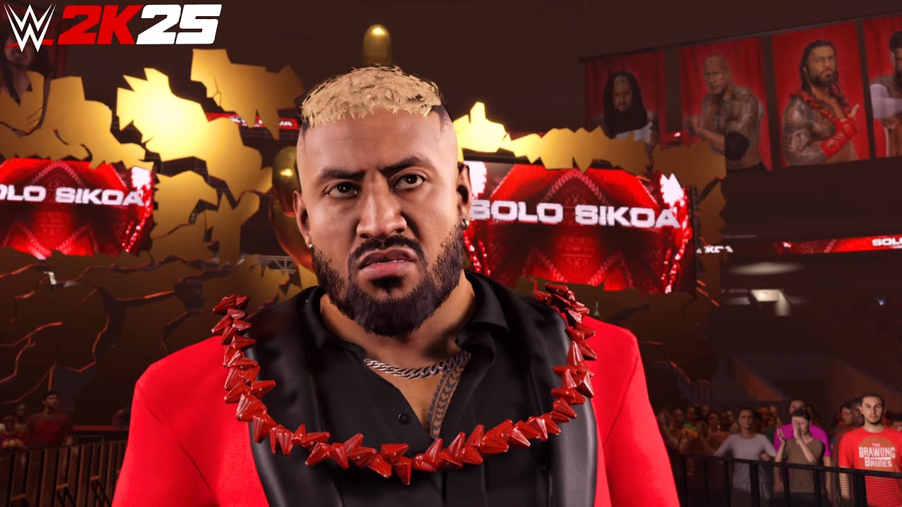 Solo Sikoa Bloodline Suit Entrance in WWE 2K25 (Persona) - YouTube