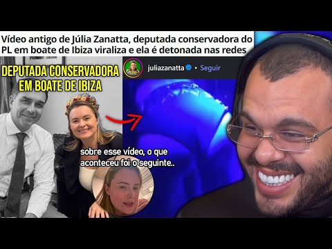 ELEITORES VIRALIZAM VÍDEO DA DEPUTADA CONSERVADORA JÚLIA ZANATTA EM IBIZA E ELA SE PRONUNCIA