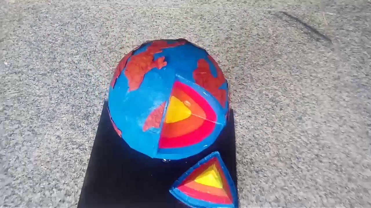 Earth cross section 3D - Dissected model - YouTube