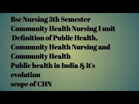 Community Health Nursing : Definitions , Public Health in India &it's ...