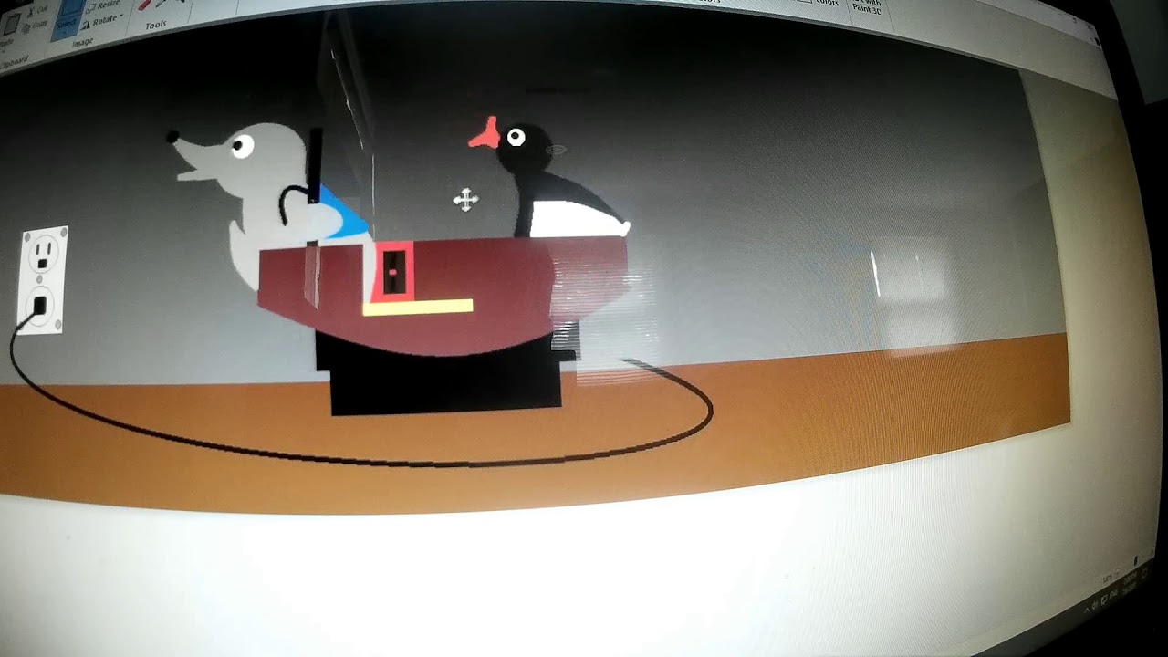 1995 Pingu Kiddie Ride (drawn version) - YouTube