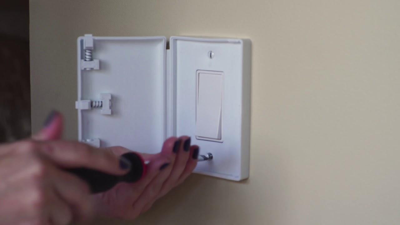 Child Be Safe | Modern Light Switch Cover Installation - YouTube