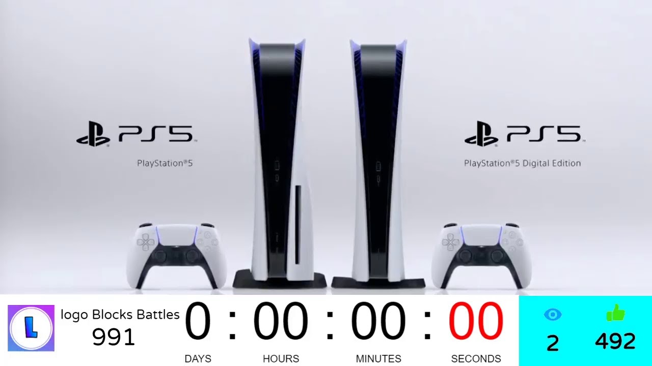 Sony PS5 Release Date Countdown Live Stream For SONY PLAYSTATION 5 ...