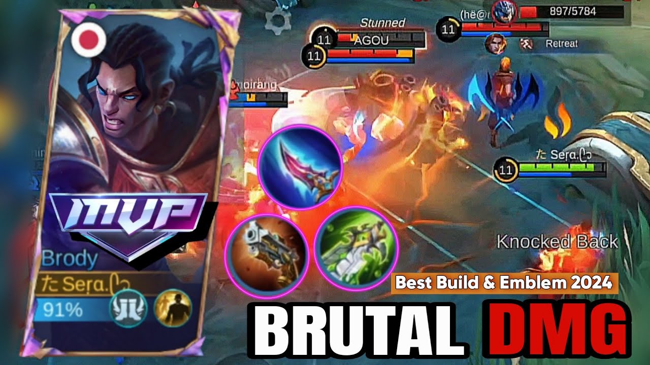 BRODY MONSTER MARKSMAN | BEST BUILD & EMBLEM 2024 - MOBILE LEGENDS ...
