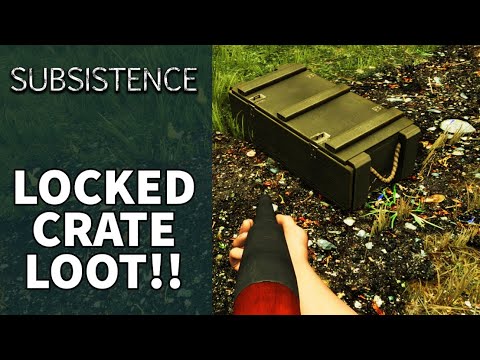 SEARCHING FOR LOCKED CRATES & LOOT!! // SUBSISTENCE LETSPLAY // S7 E18 ...