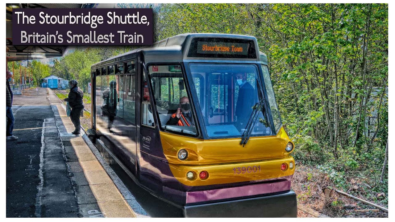 TRAINRIDE - Britain's Smallest Train - The Stourbridge Shuttle - YouTube