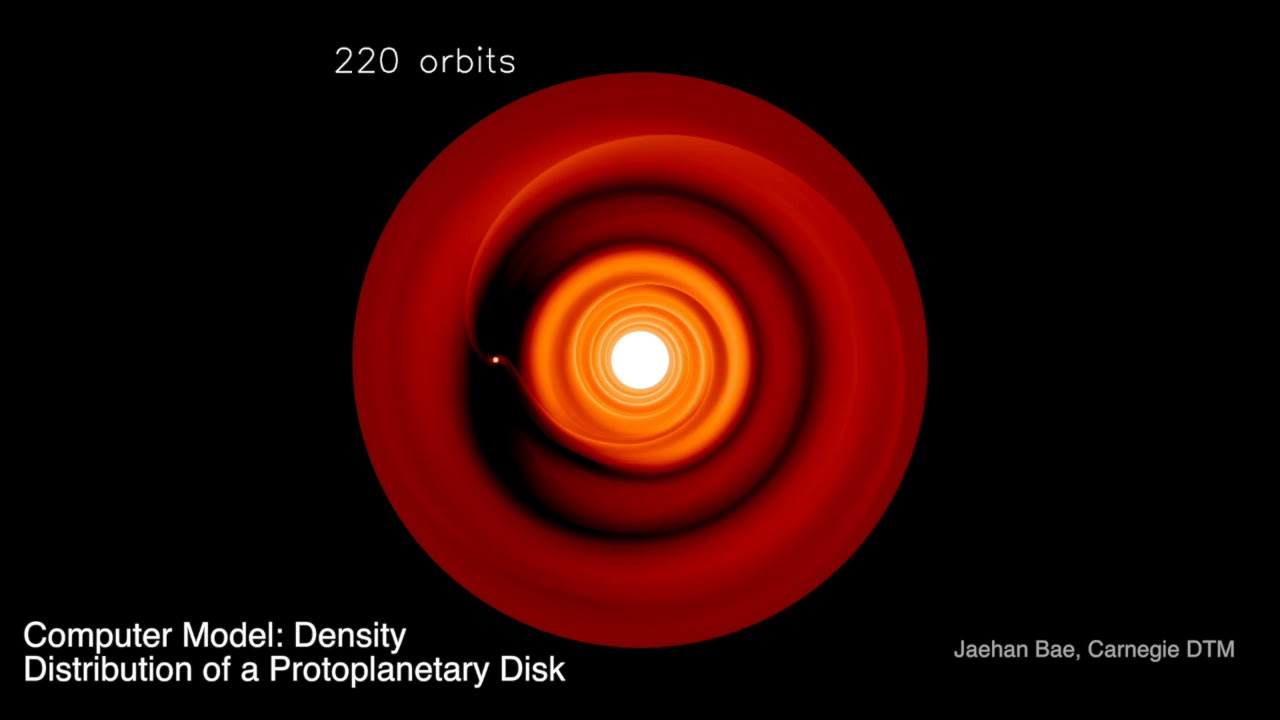 Density Distribution Protoplanetary Disk - YouTube