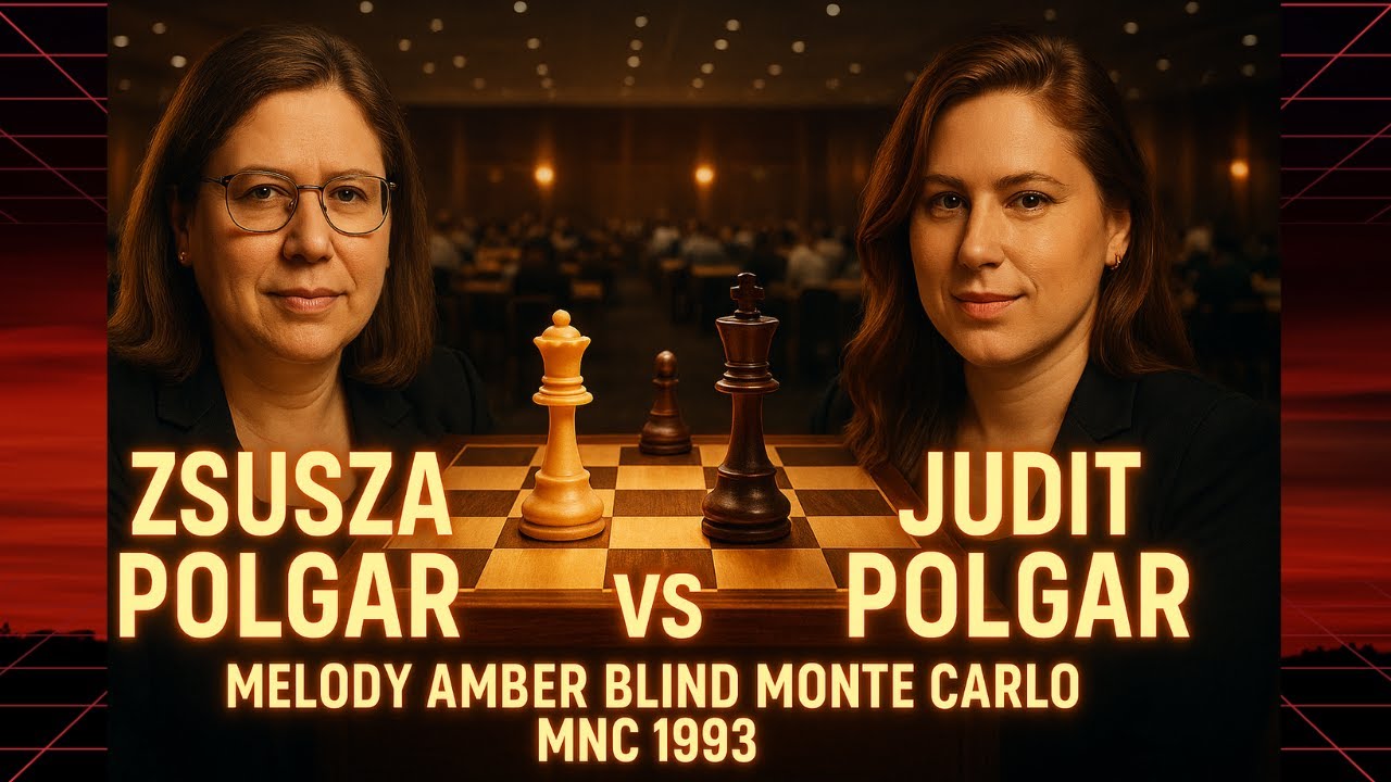 Zsuzsa Polgar vs Judit Polgar♟️Clash of the Polgar Sisters♟️Melody ...