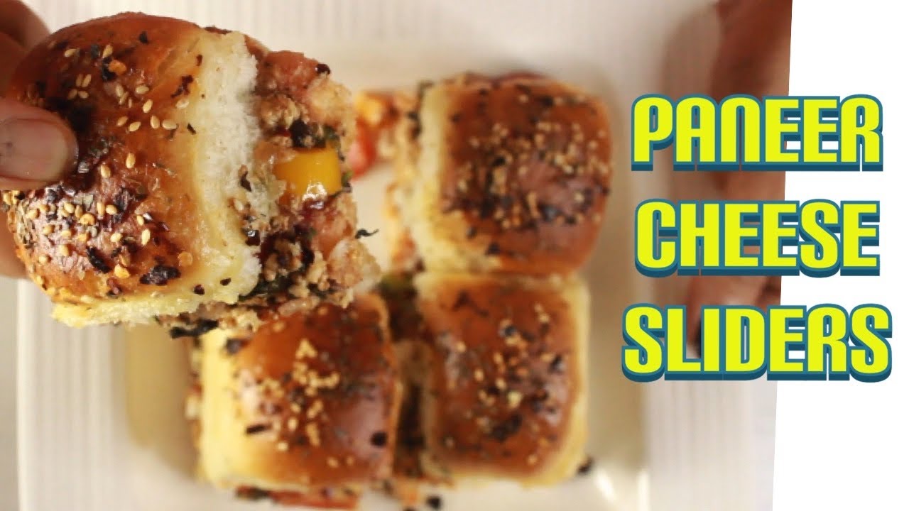 Paneer sliders | herb paneer sliders | cheesy paneer sliders - YouTube