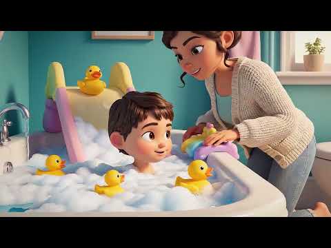 Sweet Mom & Cute Baby Bath Time! 🛀