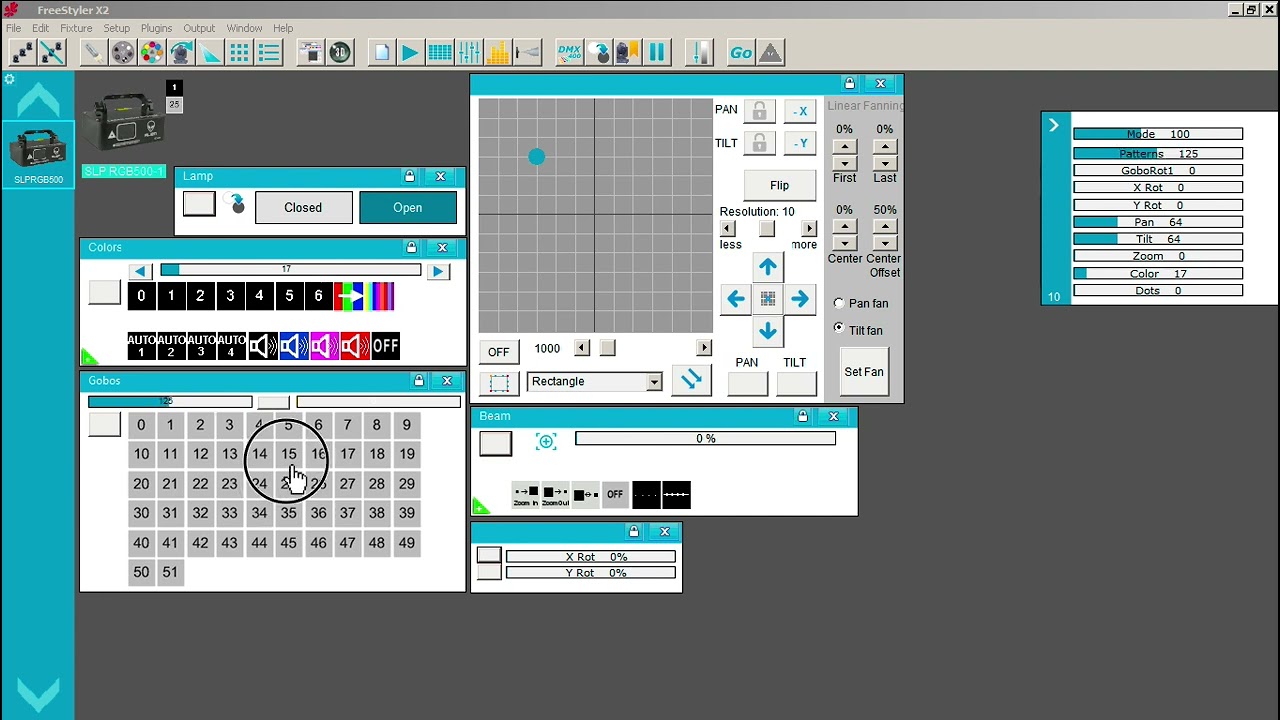 Fixture de Freestyler P/ Láser SLP-RGB500 de AlienPro ( 10CH ) - Payhip