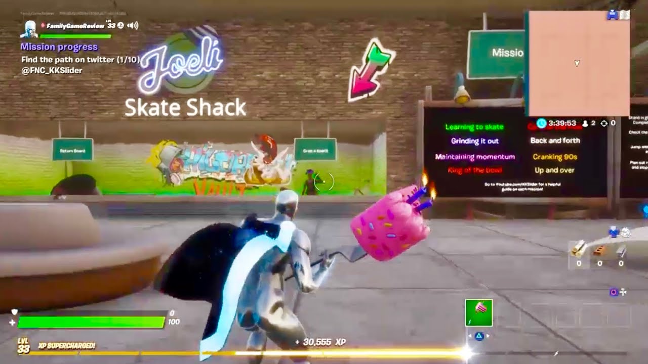 Fortnite's Tony Hawk Pro Skater Park in Creative Lobby - YouTube