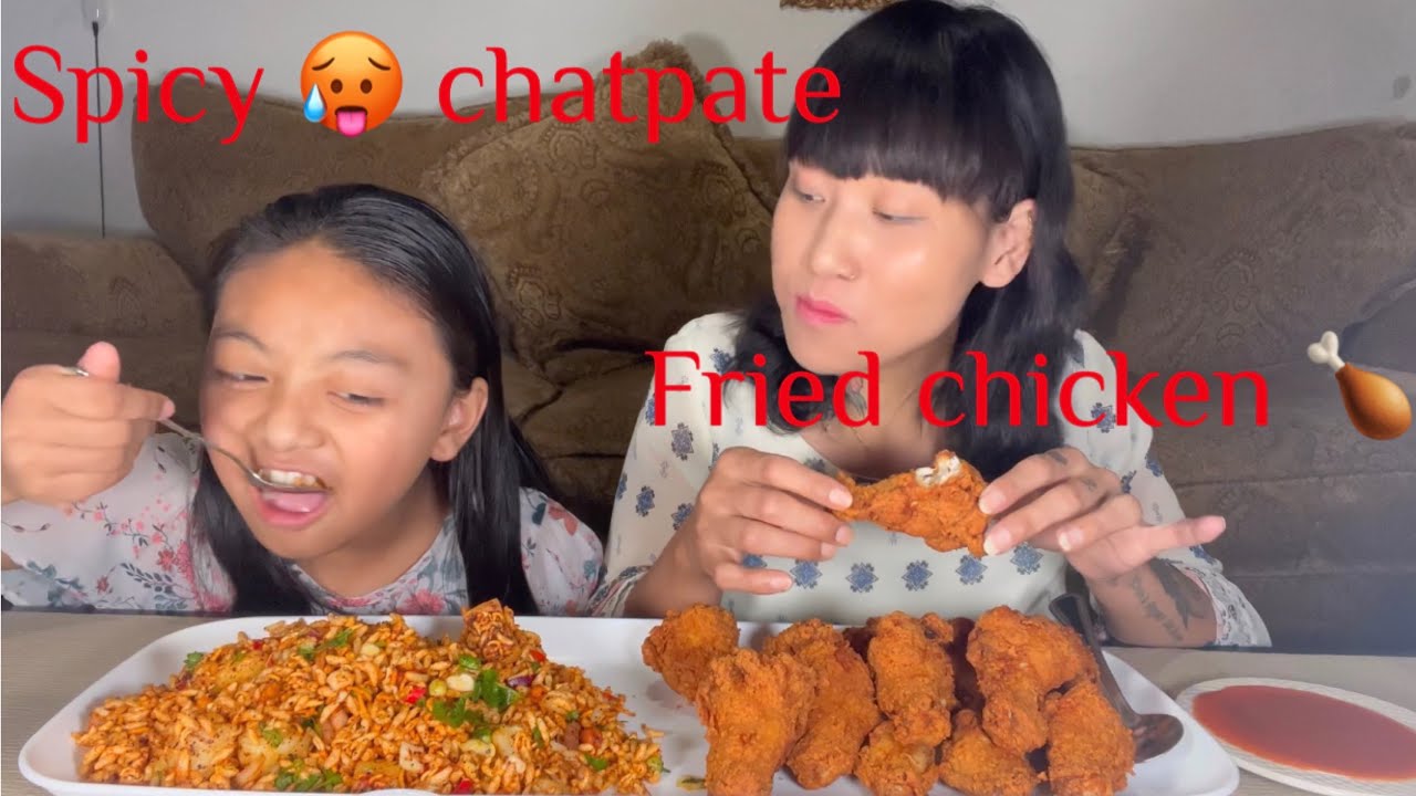 SUPER SPICY 🥵 CHATPATE | FRIED CHICKEN 🍗 | AMA CHORI STREET FOOD NEPALI ...
