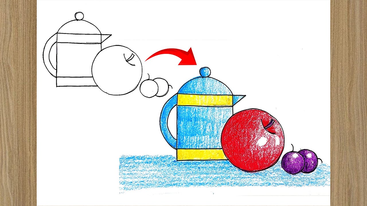 Still Life Drawing for Beginners Easy Step by Step - YouTube